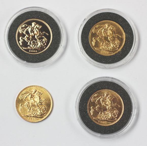 Bonhams : Four sovereigns, (4)