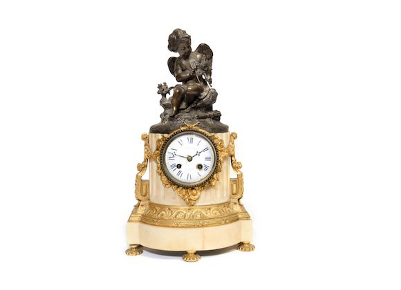 Bonhams : A mid 19th century French gilt and patinated bronze mounted ...