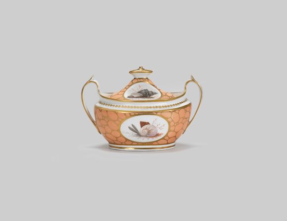 Bonhams : An important Coalport sucrier and cover painted in Bristol by ...