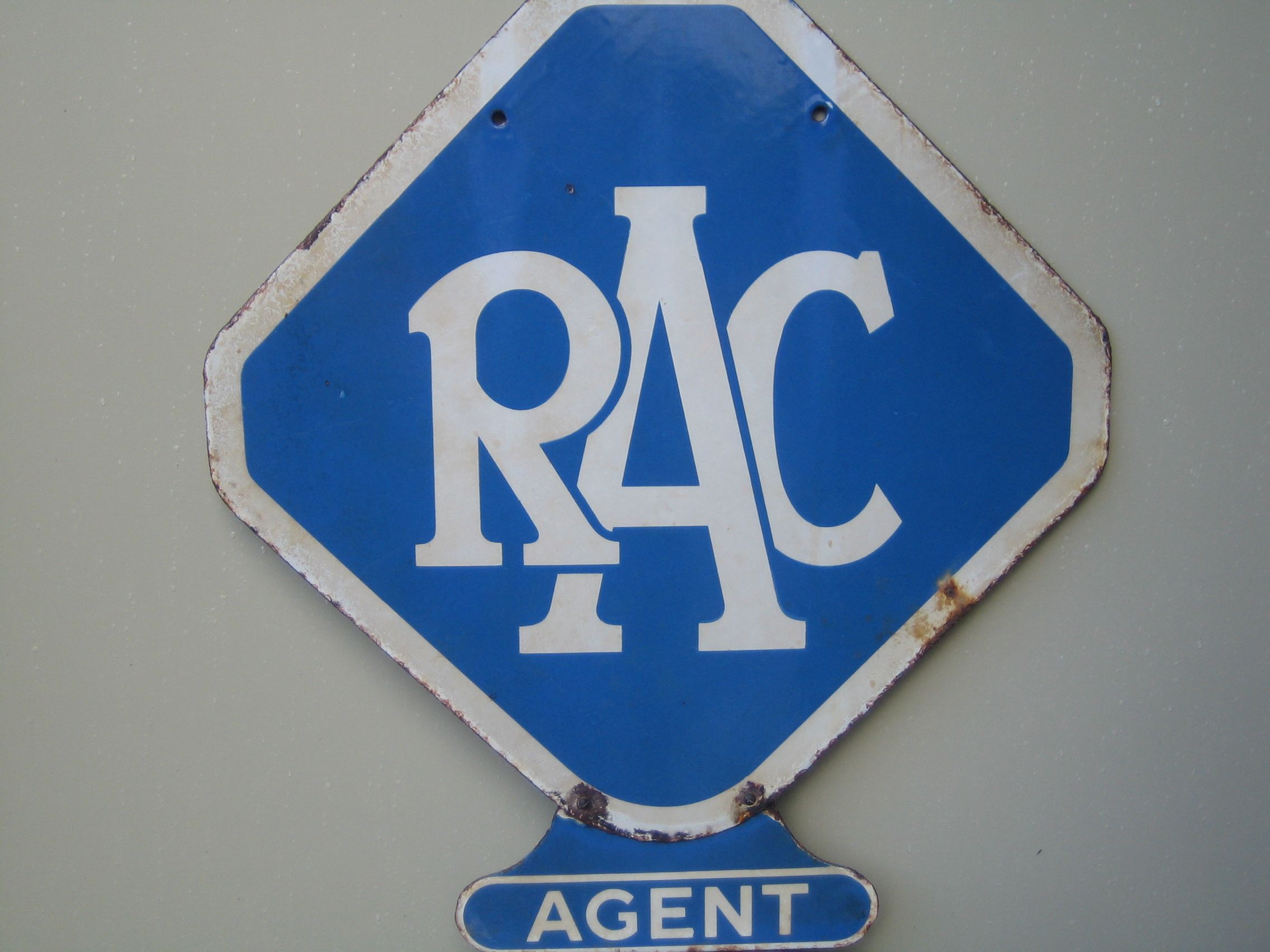 Bonhams Cars : An RAC enamel sign,
