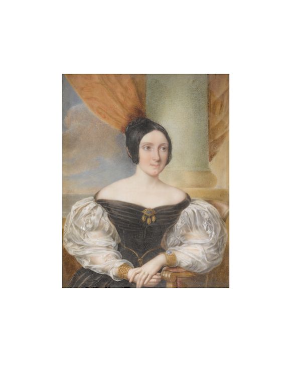 Bonhams : Jacques Louis Comte (Swiss, 1781-after 1843) A Lady, believed ...