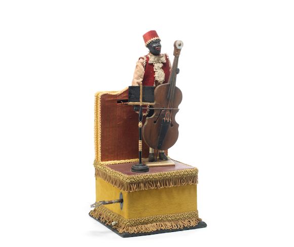 Bonhams : Musical Automata of a Black Musician playing Double Bass ...