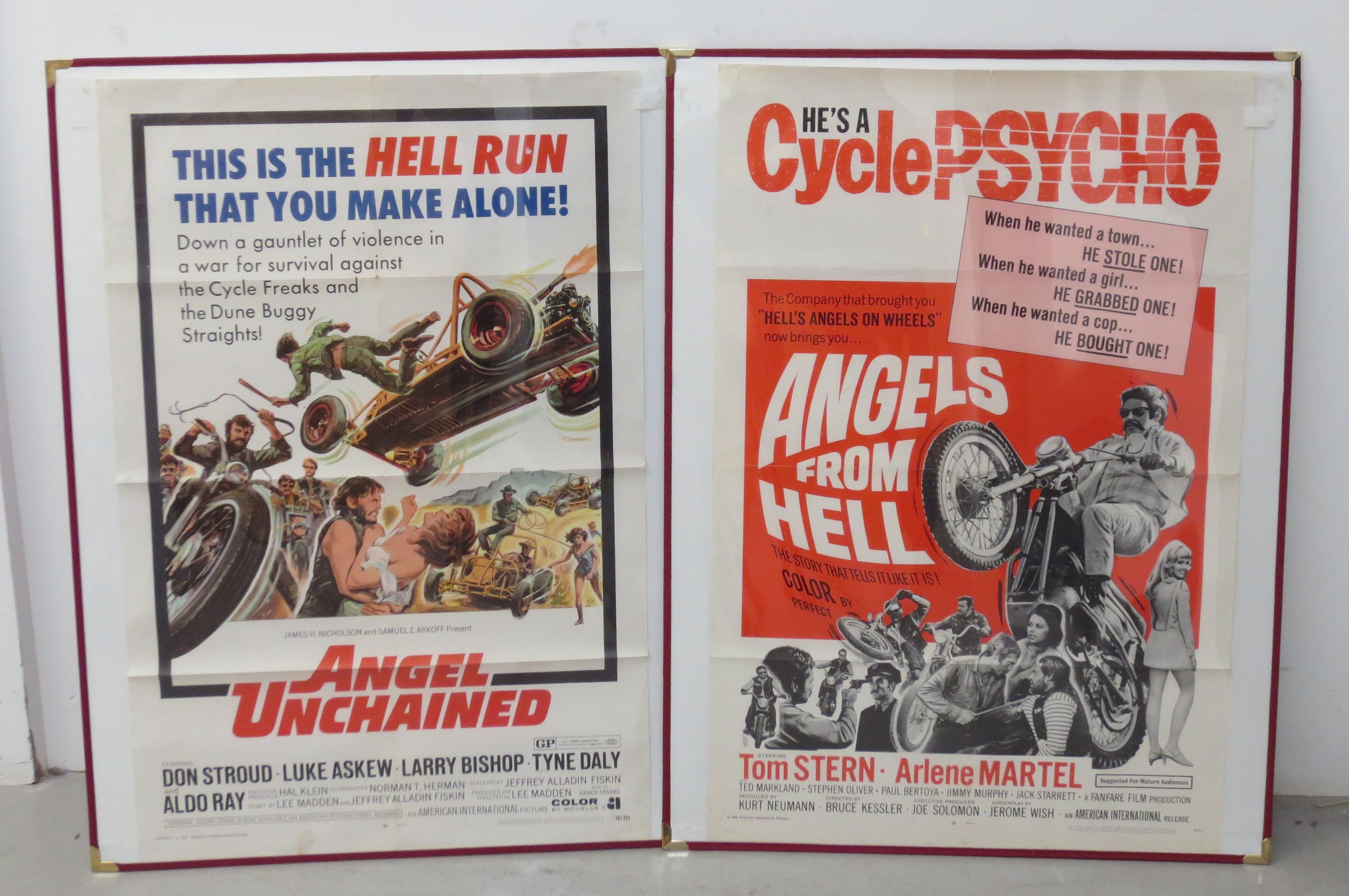 Bonhams Cars : Five motorcycling themed film posters,