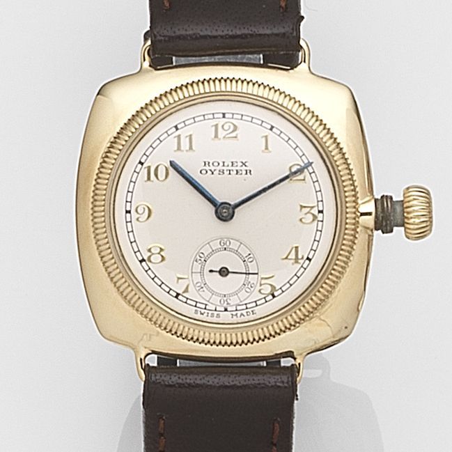 Bonhams : Rolex. A 9ct gold manual wind wristwatch Oyster, Case No ...