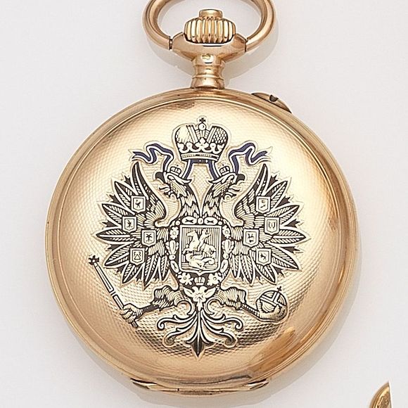 Bonhams : Paul Buhre. A 14ct gold keyless wind full hunter pocket watch ...