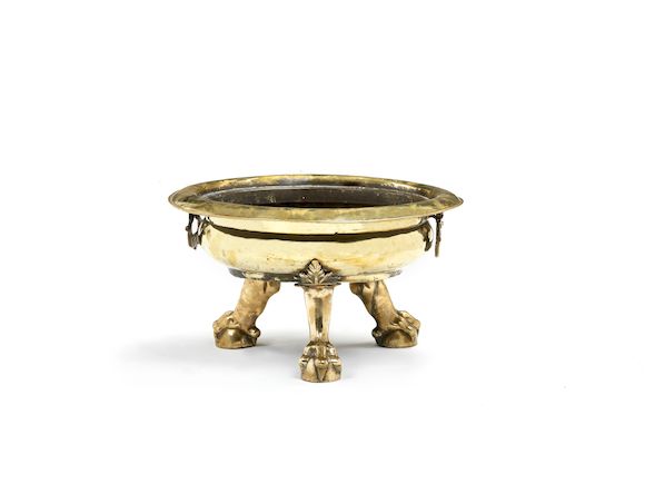 Bonhams : A late Victorian brass wine cistern in the George II style