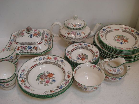 Bonhams : An extensive Copeland Spode Chinese Rose pattern breakfast ...