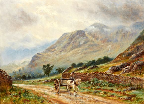 Bonhams : Robert Jobling (British, 1841-1923) 'The Jaws of Borrowdale,'