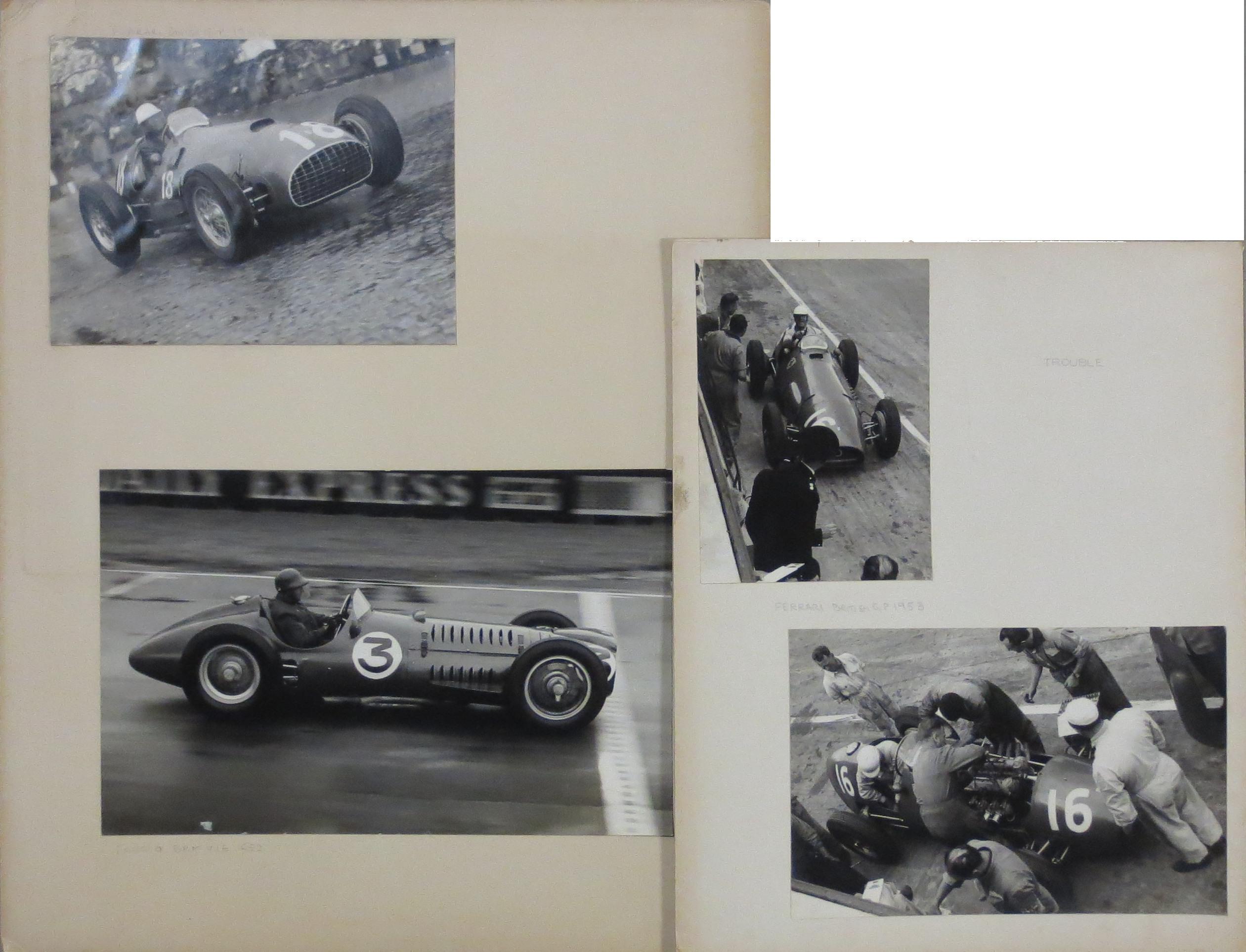 Bonhams Cars : Four photographs of 1952 and 1953 Grand Prix races,