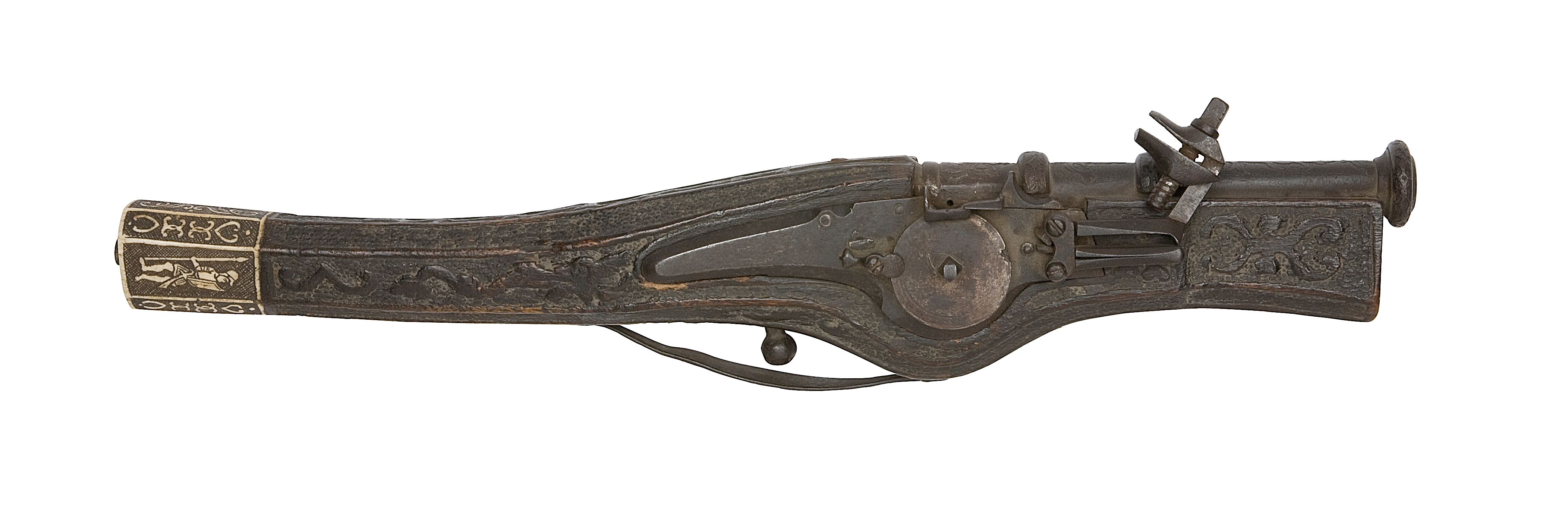 Bonhams : A Decorative Wheel-Lock Handgun In German Late 16th Century Style