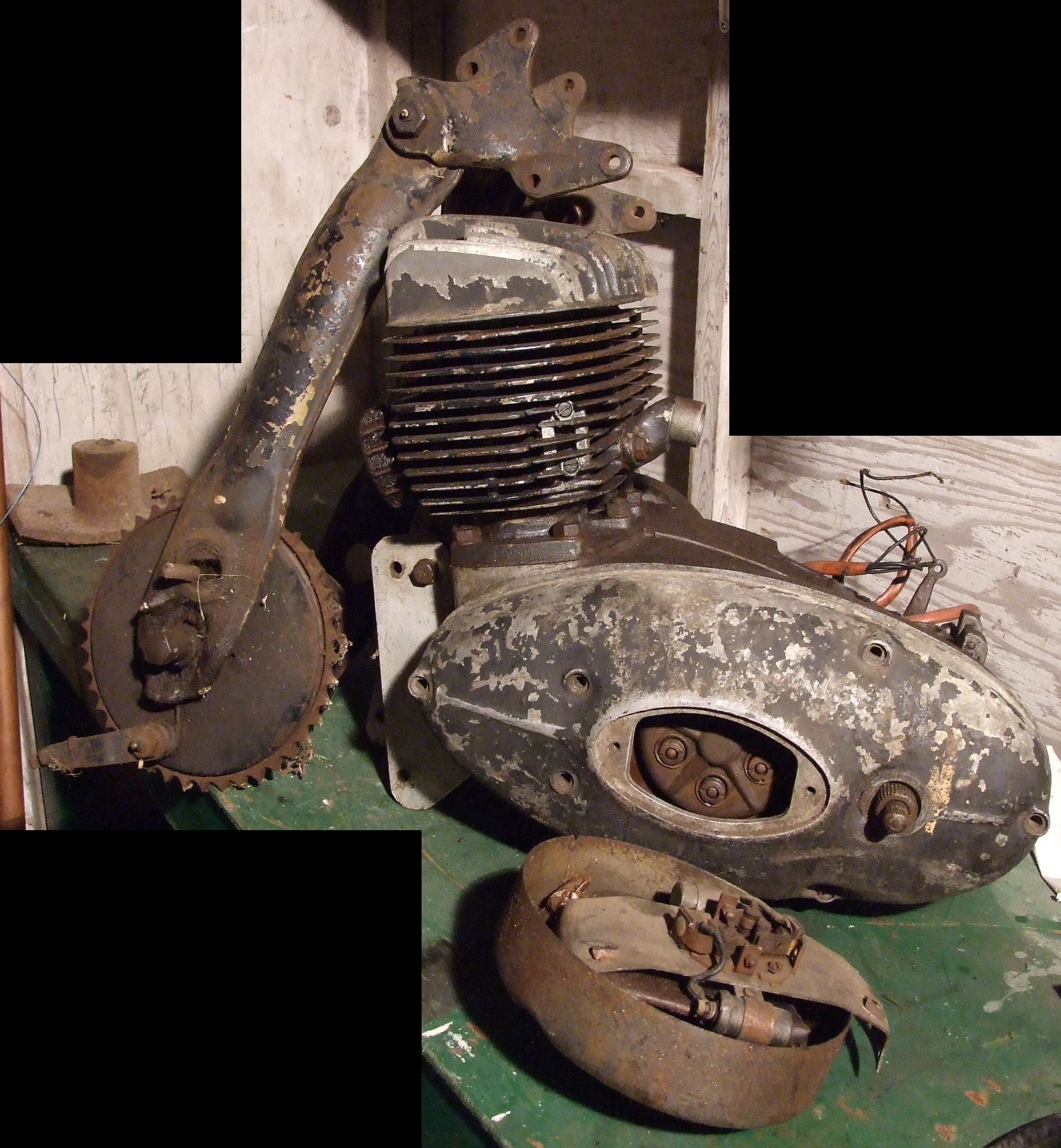 Bonhams Cars : A DKW 500cc twin engine and gearbox,