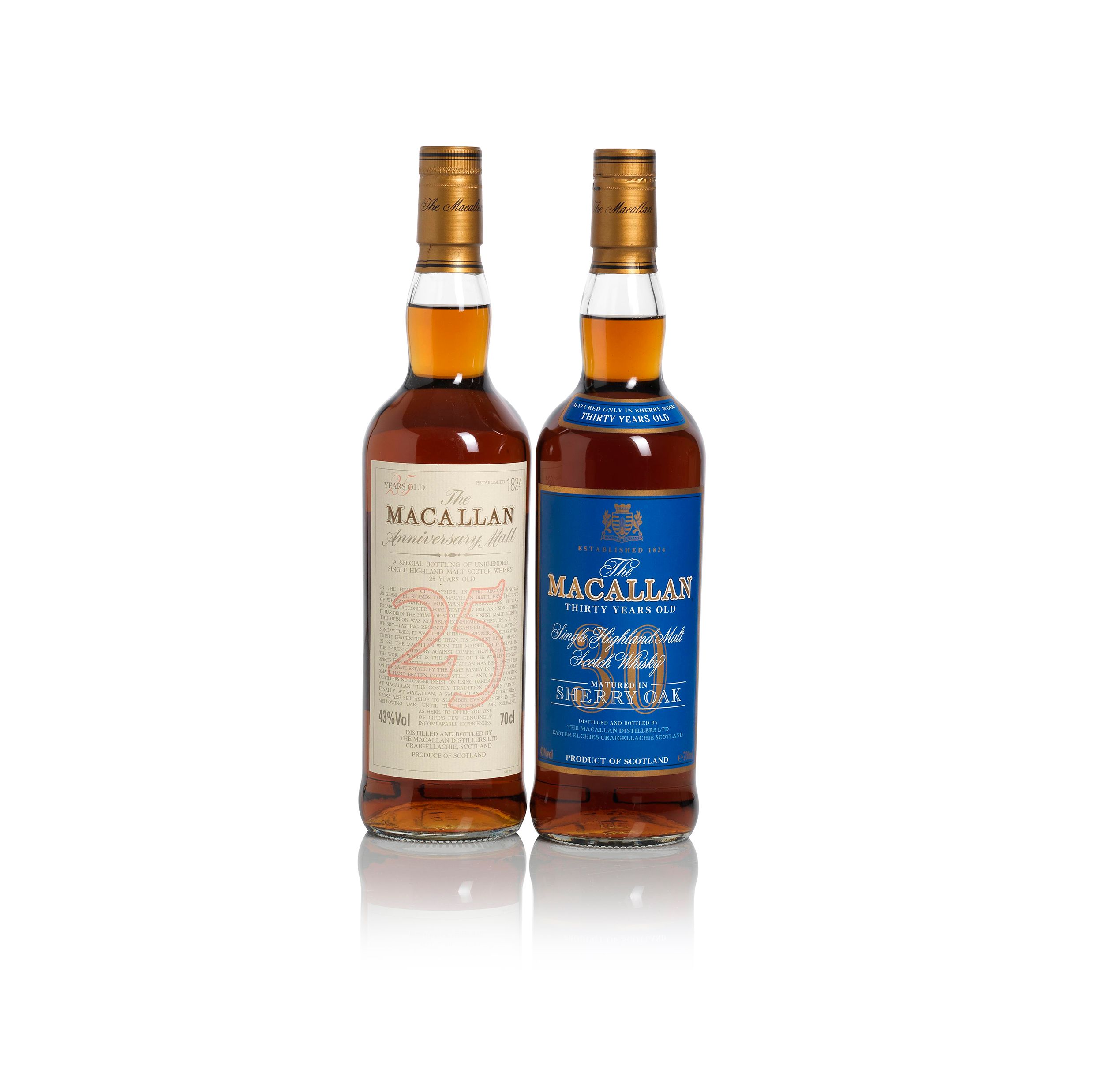 Macallan Blue Label-30 year old - auctions & price archive