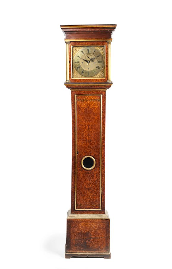 Bonhams : An 18th and later parcel gilt, walnut and seaweed marquetry ...