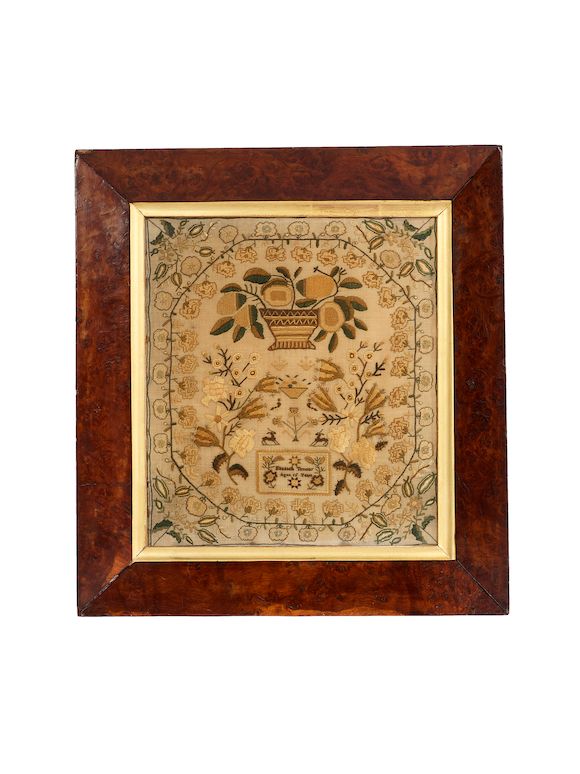 Bonhams : An early 19th century sampler, worked by Elizabeth Timothy