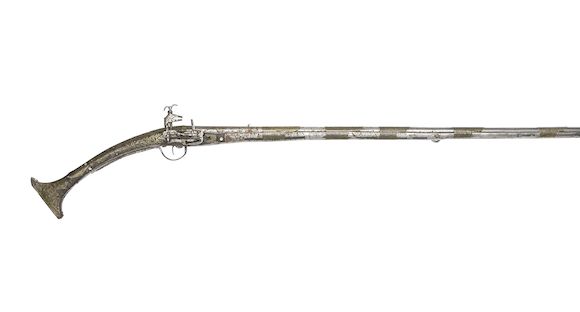 Bonhams : A Balkan 14-Bore Miquelet-Lock Gun (Arnautka)