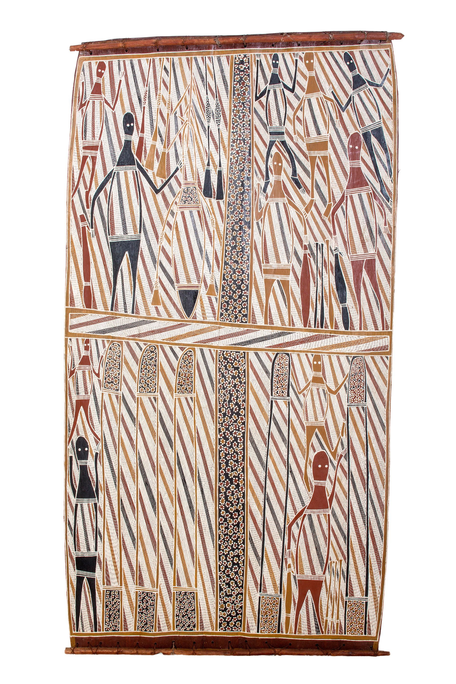 Bonhams : John Bulun Bulun (circa 1946-2010) Clan Figures with Sacred ...