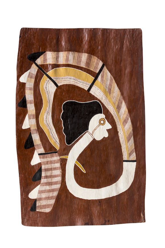 Bonhams : Curly Bardkadubbu (circa 1924-1987) Yawk Yawk Spirit