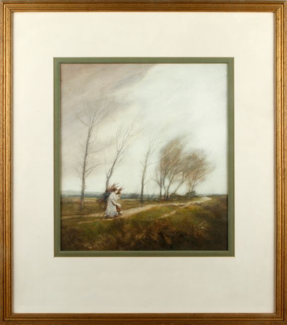 Bonhams : William Tatton Winter (British, 1855-1928) The Wood Gatherers