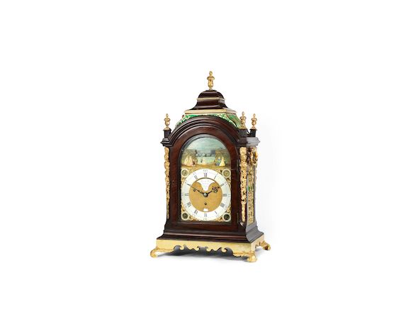 Bonhams : A late 18th century mahogany musical table clock with ...