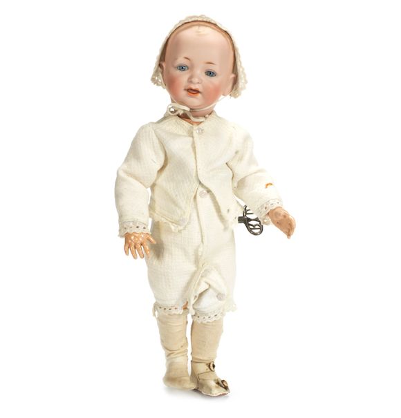 Bonhams : Rare Kestner bisque head mechanical 'walking' character doll