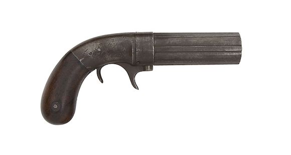 Bonhams : A .31 Thomas K. Bacon Single-Action Under-Hammer Six-Shot ...