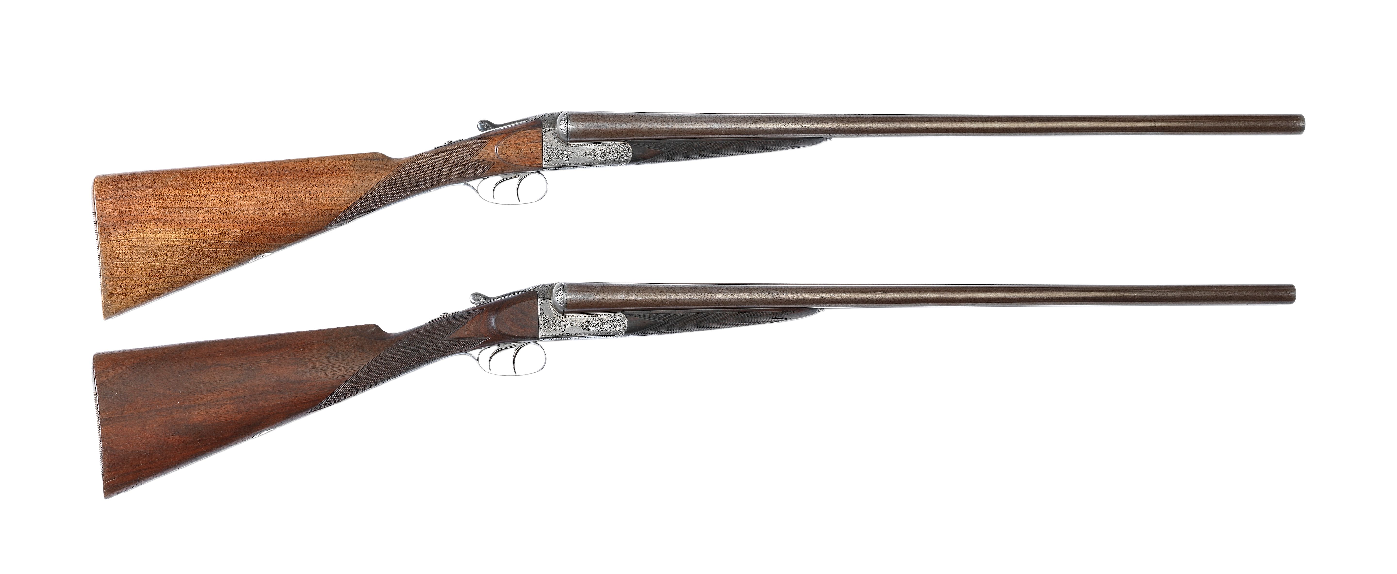 Bonhams : A composed pair of 12-bore boxlock ejector guns by Thomas ...