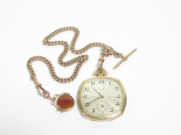 Bonhams : An open-faced pocket watch, by Rolex (2)