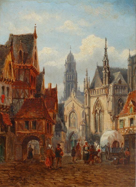 Bonhams : Felice Auguste Rezia (Italian, active 1866-1906) Abbeville (a ...