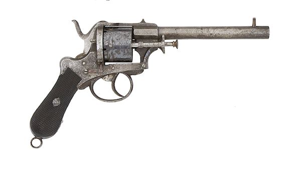 Bonhams : A 54-Bore Hill's Patent Six-Shot Double-Action Pin-Fire Revolver