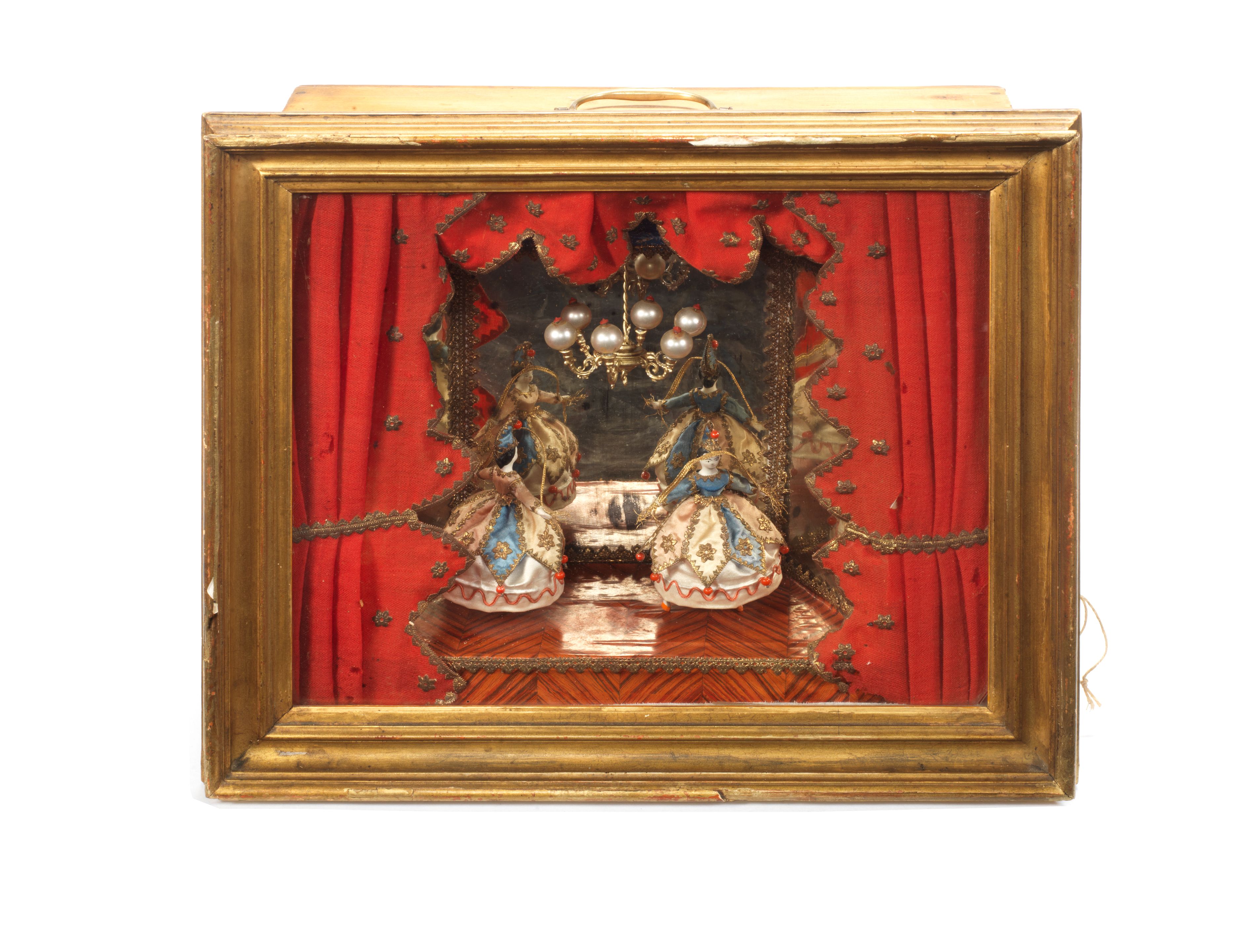 Bonhams : An early Gustave Vichy automaton picture of dancing ladies ...