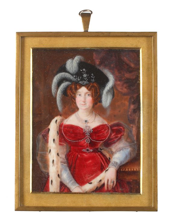 Bonhams : Lorenzo Theweneti (Italian, circa 1797-1878) A Lady, standing ...