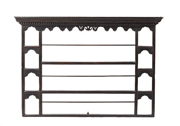 Bonhams : A George III stained pine delft rack, circa 1790
