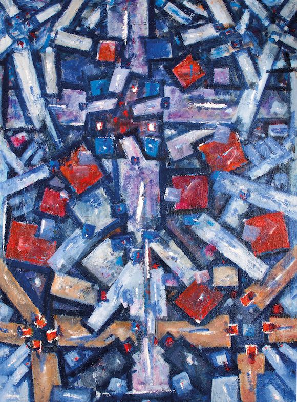 Bonhams : Roger Kemp (1908-1987) Abstract Structure, c.1972