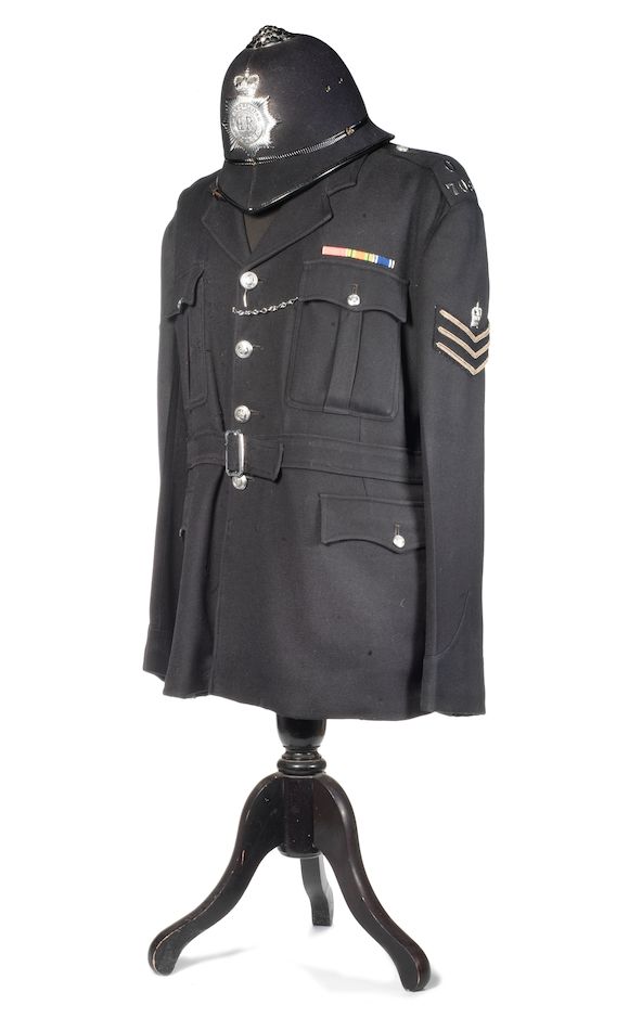 Bonhams : Dixon Of Dock Green: Jack Warner's police tunic and helmet,
