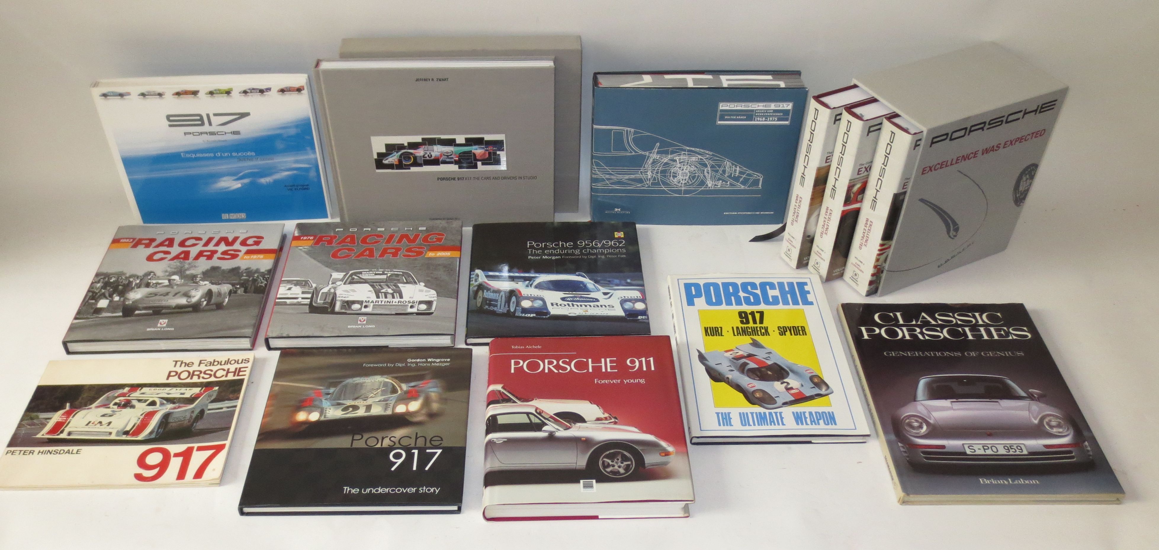 Bonhams Cars : A good lot of Porsche books,