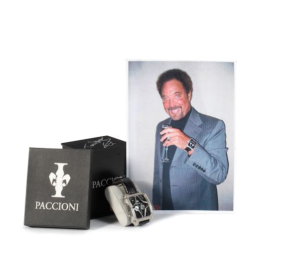 Bonhams : Tom Jones A diamond-set 'Estrella Worldtime' watch by Paccioni,