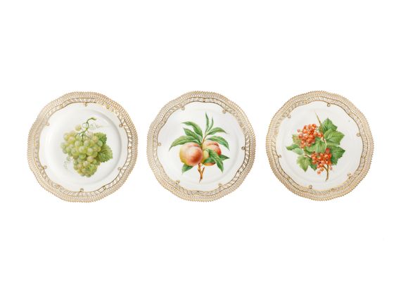 Bonhams : Three creamware quintel flower vases, a Wedgwood punch kettle ...