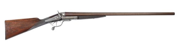 Bonhams : A fine 8-bore hammer wild-fowling gun by J. & W. Tolley, no. 6731