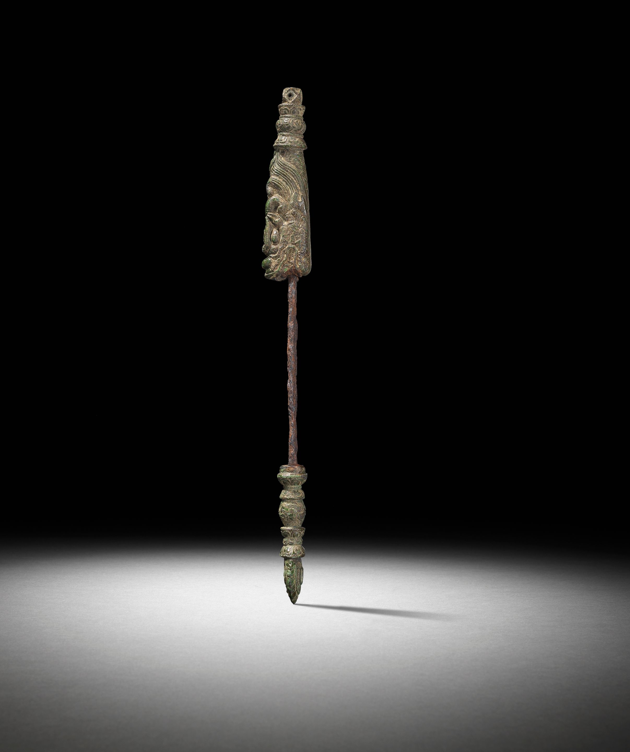 Bonhams : An archaic bronze 'dragon' lock fitting 13th century