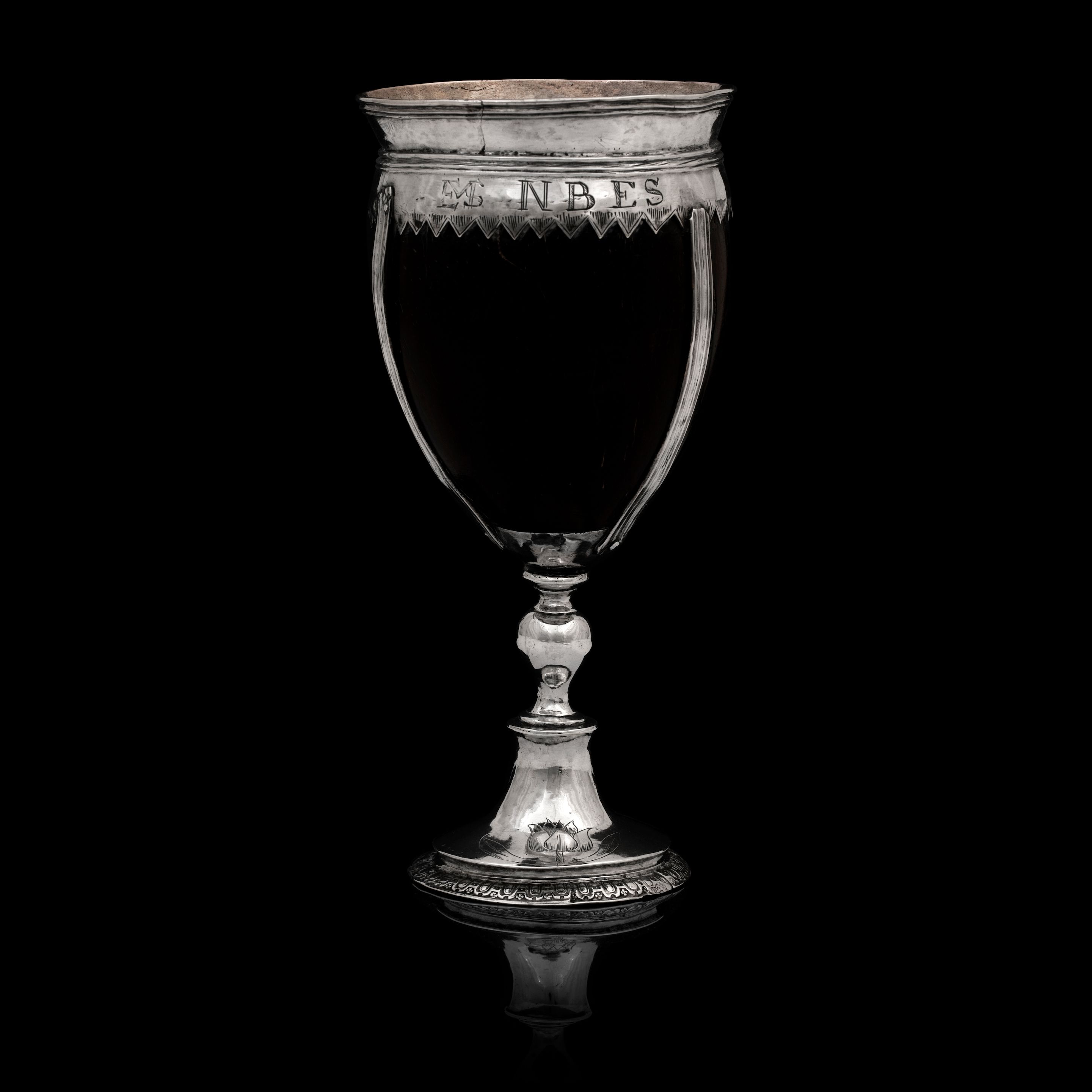 Bonhams : An important Charles I silver mounted coconut cup; the oldest ...