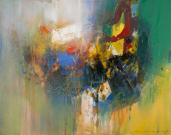 Bonhams : Wang Yancheng (Chinese, b.1960) Fraicheur des Bois et des Vallees