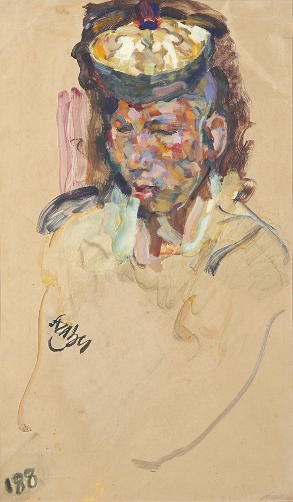 Bonhams : Roland Strasser (Austrian, 1895-1974) Portrait of a Boy