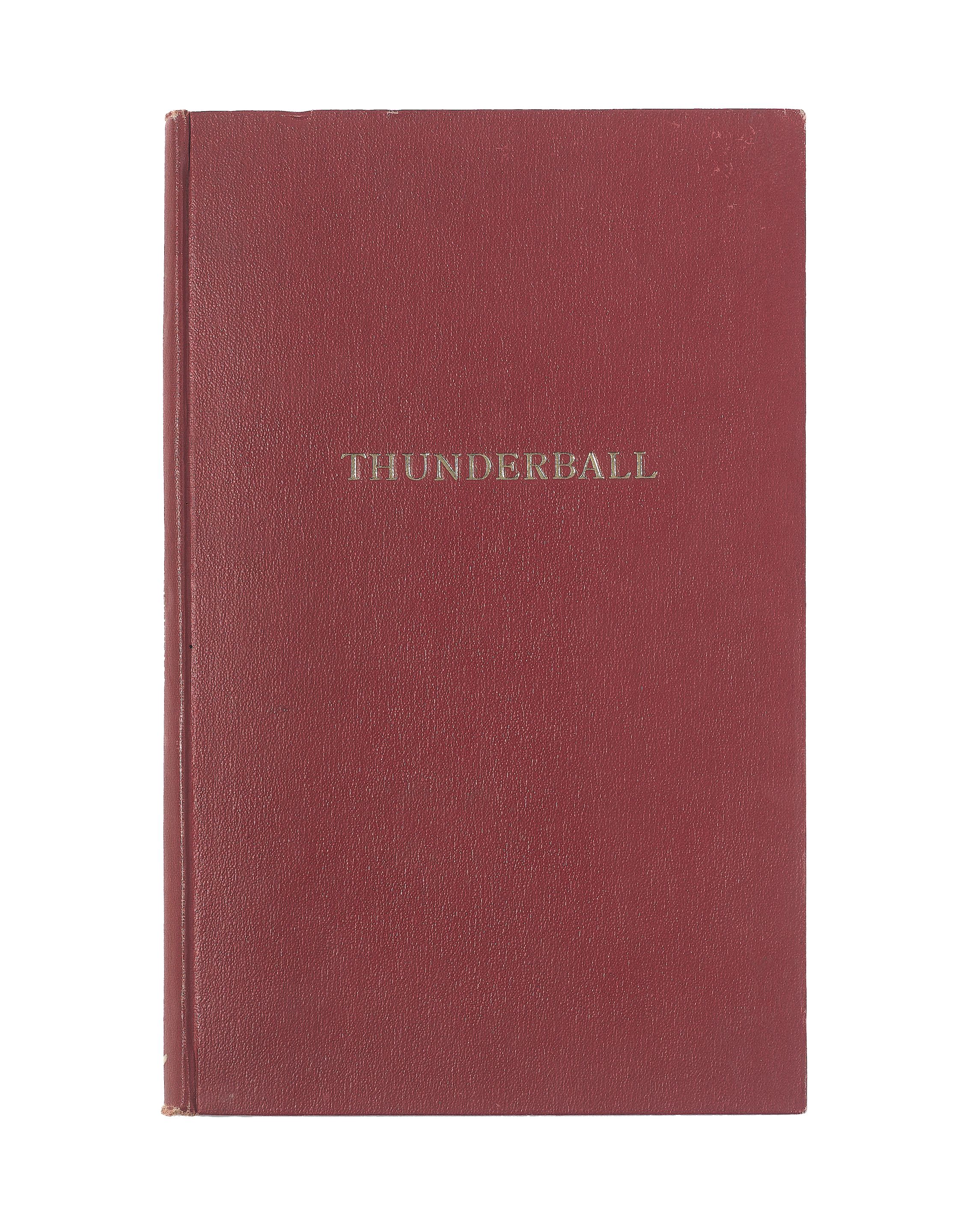 Bonhams : Thunderball / Jack Whittingham A final edition bound script ...