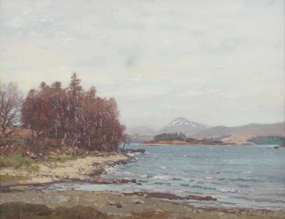 Bonhams : George Houston RSA RSW RGI (British, 1869-1947) Loch Awe 71.1 ...