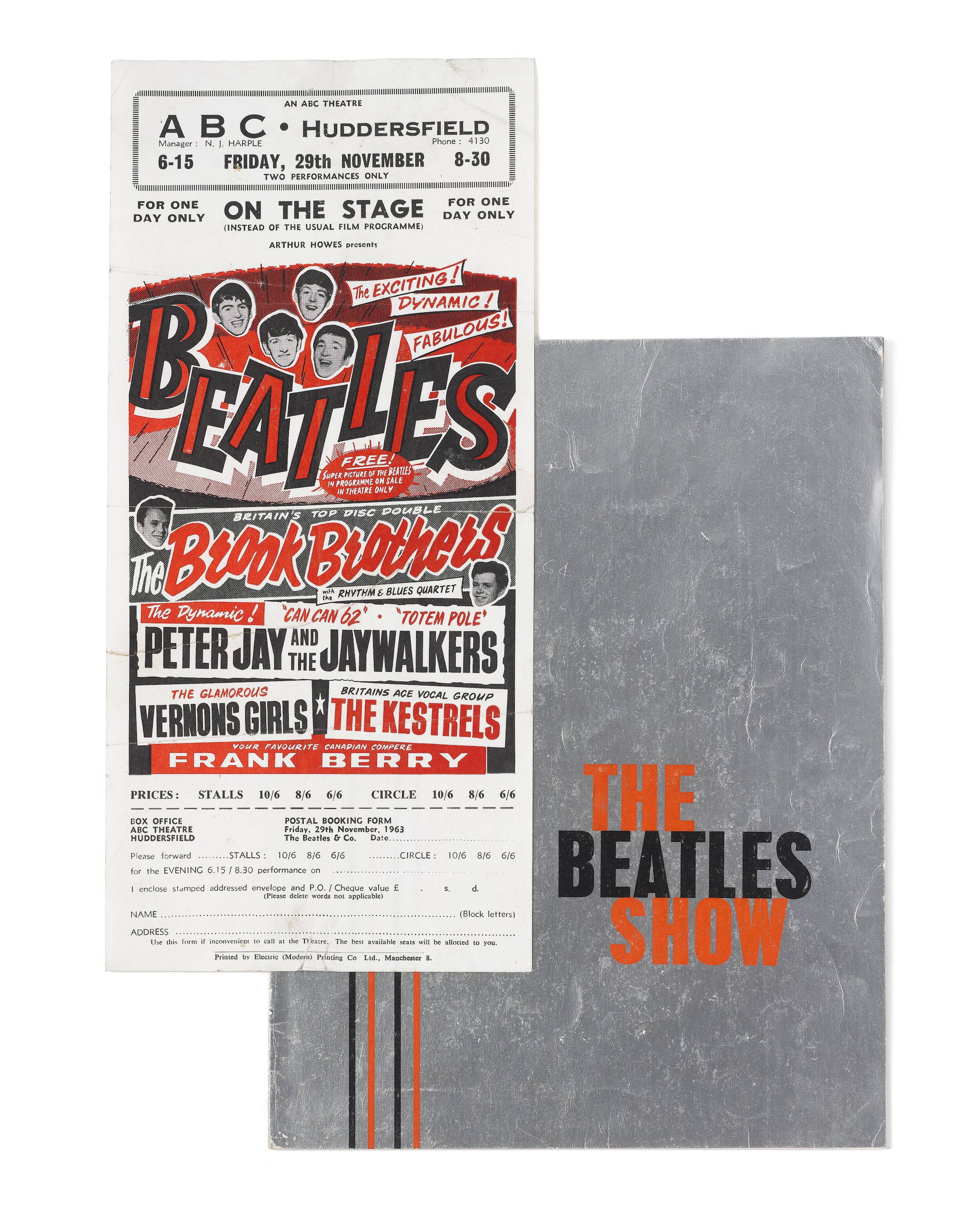 Bonhams : The Beatles A concert handbill and programme,