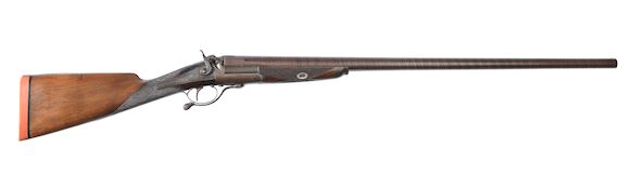 Bonhams : An 8-bore (4in) single-barrelled hammer wild-fowling gun by ...