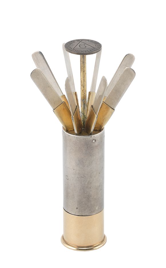 Bonhams : A fine and rare silver & gold Asprey's patent cartridge place ...