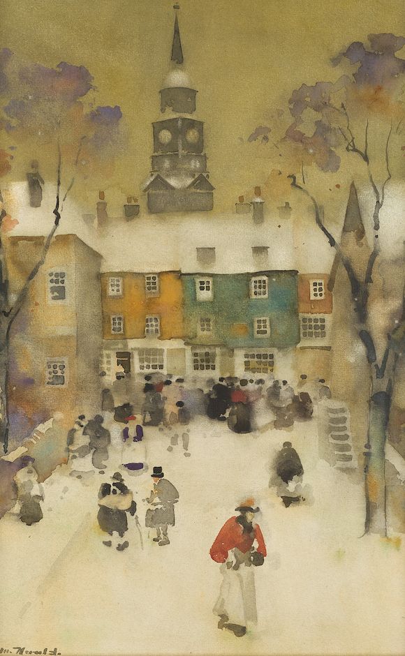 Bonhams : James Watterston Herald (British, 1859-1914) Winter, Forfar ...