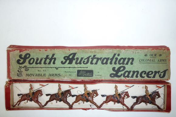 Bonhams : Britains set 49, South Australian Lancers 5