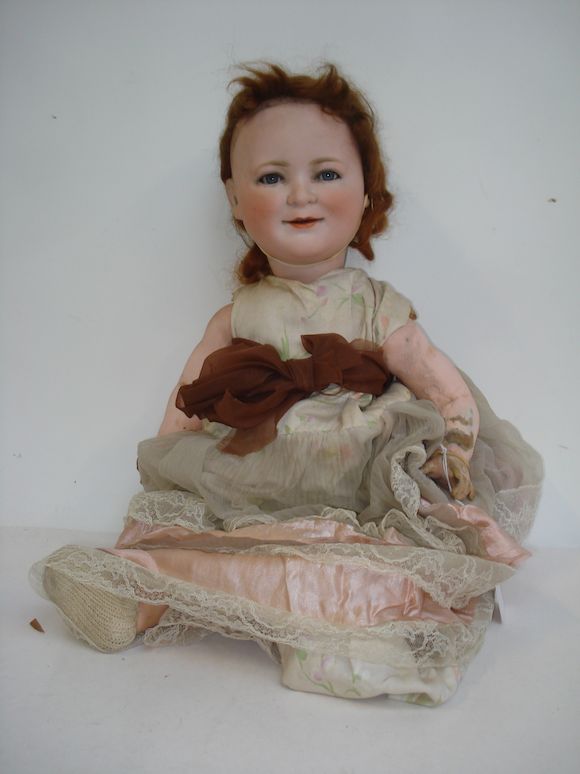 Bonhams : Large Princess Elizabeth Burggrub bisque head doll